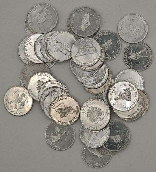 (AM) Double Sided State Souvenir Coins - Kraft Auction Service, LLC
