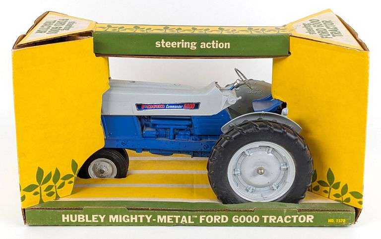 1/12 Hubley Mighty-Metal Ford 6000 Narrow Front Tractor In Box - Kraft ...
