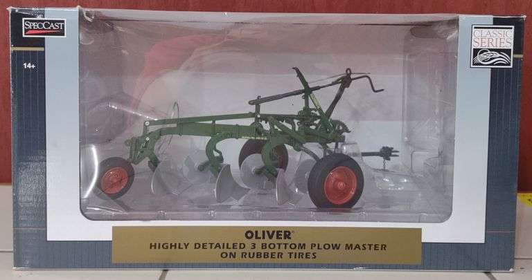 Spec Cast Die-Cast Oliver 3 Bottom Plow Master Model - Kraft Auction ...