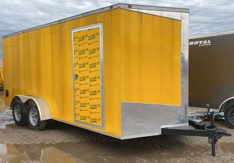 Brand New 2024 A&R Economy 16' Enclosed Trailer - Kraft Auction Service ...
