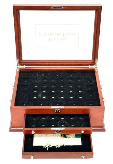 The Last U.S. Silver Dimes Wooden Collectors Box (BOX ONLY) - Kraft ...