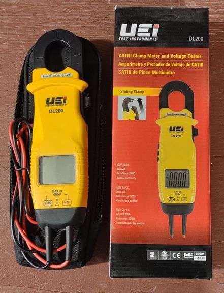 UEI DL200 CATIII Clamp Meter & Voltage Tester - Kraft Auction Service, LLC