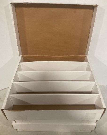 (II) 3 - 5000 count storage collector card boxes - Kraft Auction ...