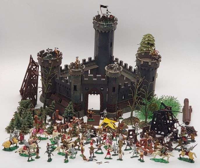 (CJD) Marx Miniature Knights And Vikings Play Set - Kraft Auction ...