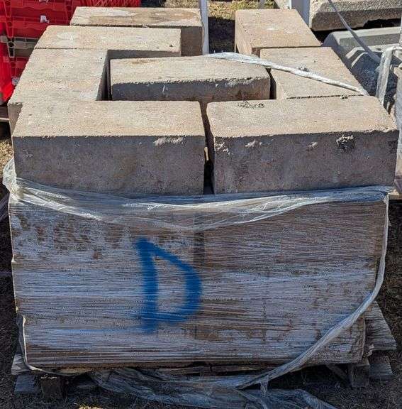 (AB) Pallet of Landscaping Bricks Approximately 38 Bricks 16" L x 7-3/8 ...