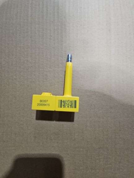 TydenBrooks SnapTracker Bolt Seal. - Kraft Auction Service, LLC