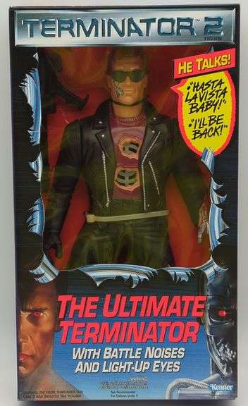 (G) Kenner The Terminator 2 ( Talking ) 13 inch. Original Package ...