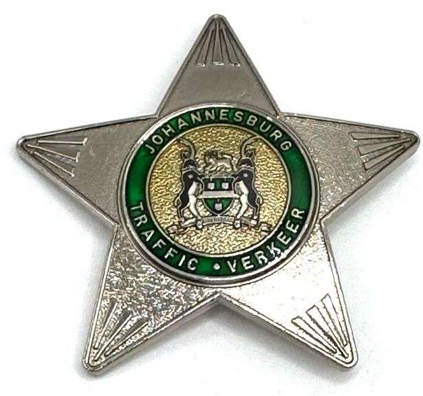 Repro. Johannesburg Traffic Verker Badge - Kraft Auction Service, LLC