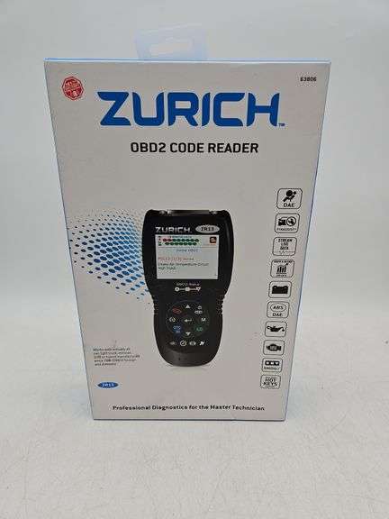 (F) Zurich OBD2 Code Reader. Model# ZR13 2.8" Color Display. Includes ...