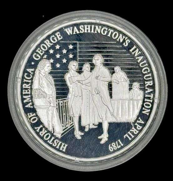 .999 Fine Silver Round History of America George Washington ...