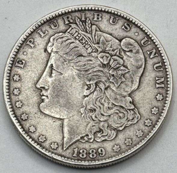 Silver 1889 Morgan One Dollar Coin - Kraft Auction Service, LLC