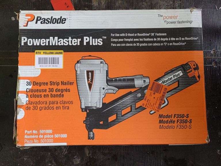 (CC) Paslode Pneumatic Air Compressor Framing Nailer, 501000 ...