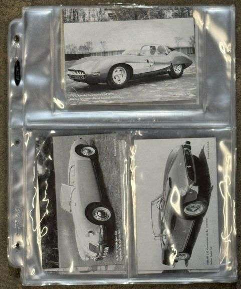 23 Card Set 1950-60 Car Invention Post Cards - Kraft Auction Service, LLC