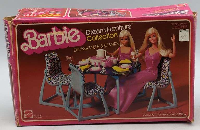 (KL) Mattel Barbie. Dream Furniture Collection. Dining Table and Chairs ...