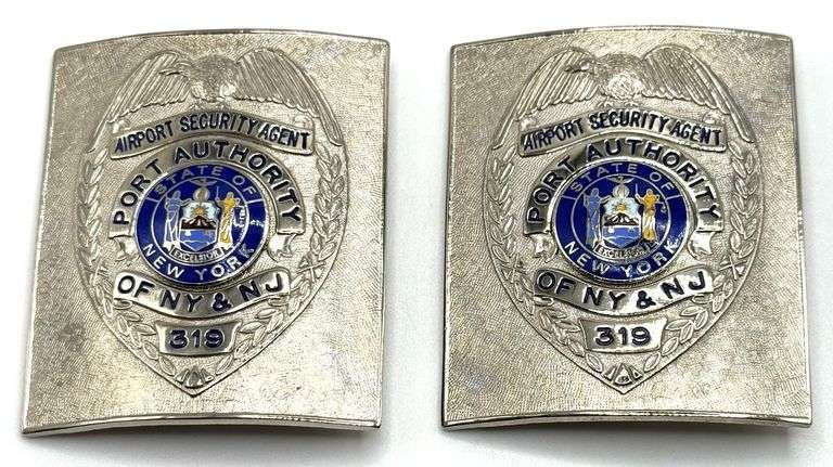 Repro New York & New Jersey Port Authority Badges - Kraft Auction ...