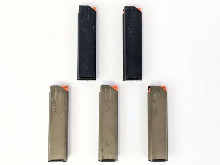 (5) ASC AR-15 9mm 20 Round Magazine - Kraft Auction Service, LLC