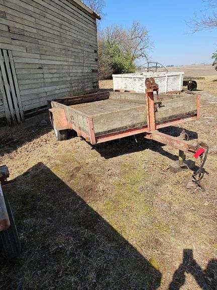 2000 Single Axel Tilt Bed Utility Trailer. 12'x6' - Kraft Auction Service, LLC
