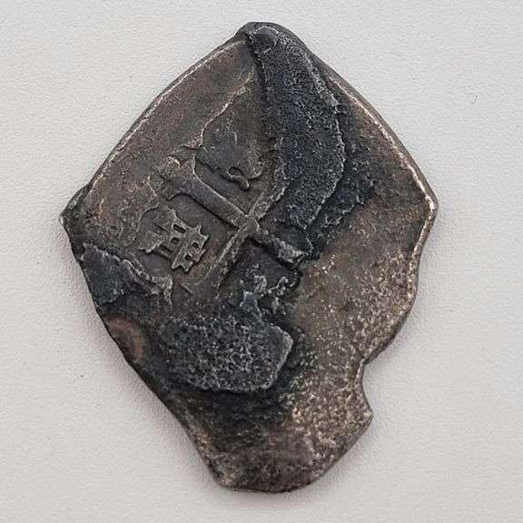1700's Spanish 8 Reales "Piece Of Eight" Silver Cob Coin Madura Islands ...