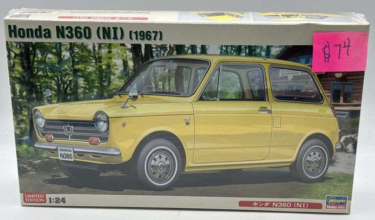 Hasegawa 1:24 1967 Honda N360 Model Kit In Sealed Box - Kraft Auction Service, LLC