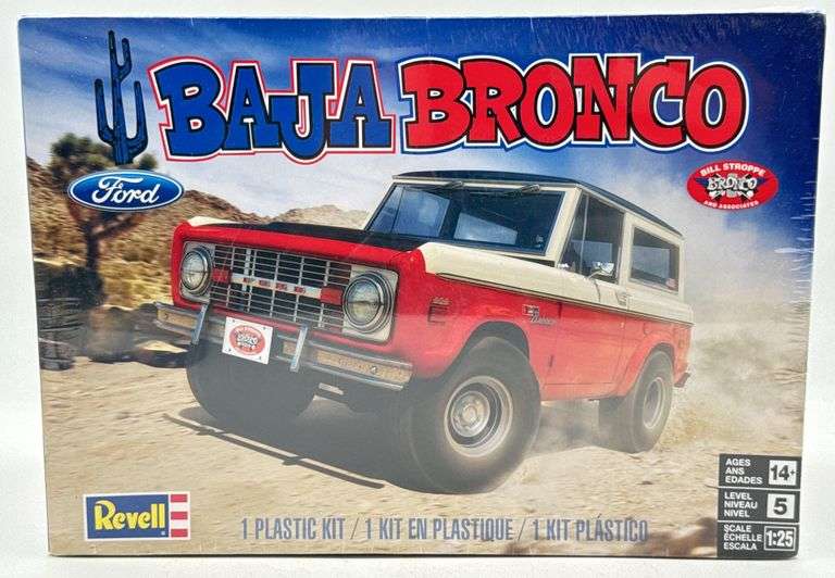 Revell 1:25 Ford Baja Bronco Model Kit In Sealed Box - Kraft Auction ...