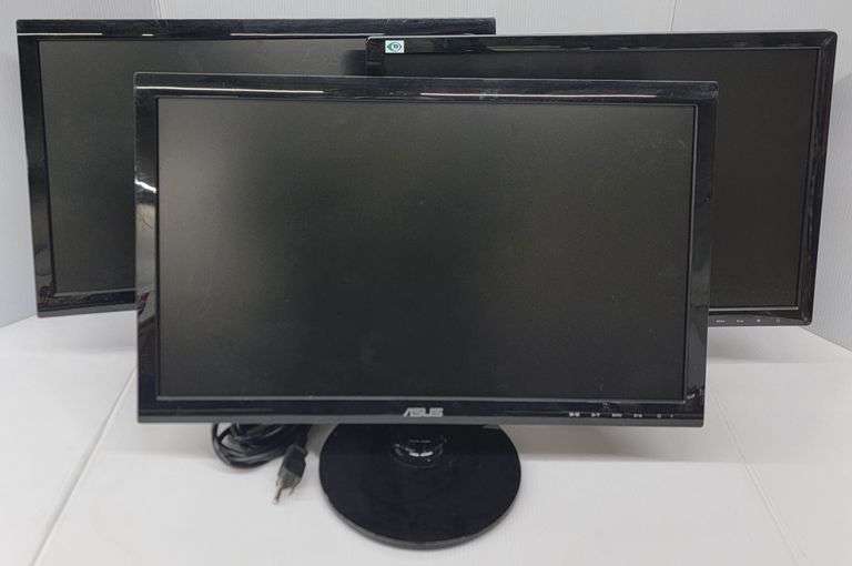 (Z) 3 Asus LCD Desktop Monitors - Kraft Auction Service, LLC