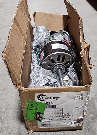 Century Condenser Fan Motor. - Kraft Auction Service, LLC