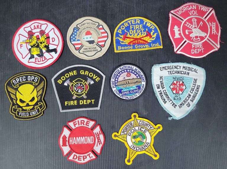 (E) Various US First Responder Patches - Kraft Auction Service, LLC
