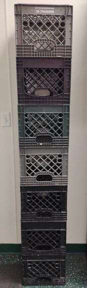 Plastic Stackable Milk Crates - Kraft Auction Service, LLC
