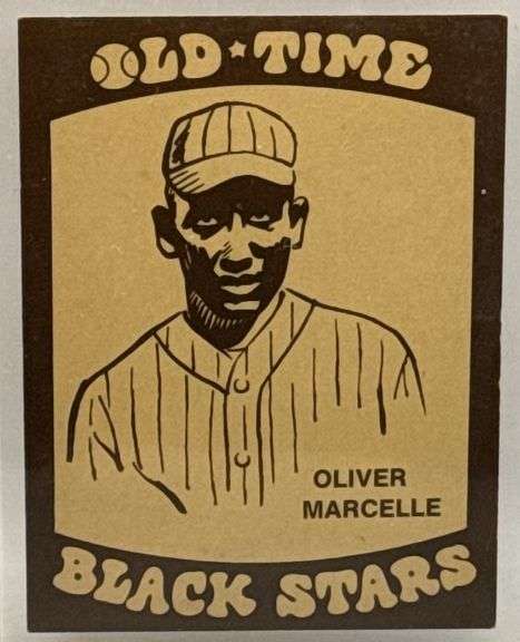 (KC) 1974 Laughlin Old Time Black Stars Baseball Card Oliver Marcelle ...