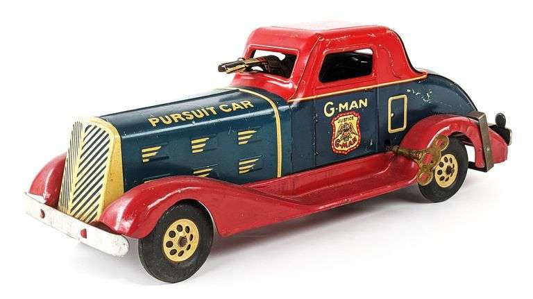 Marx Windup G-Man Pursuit Car - Kraft Auction Service, LLC