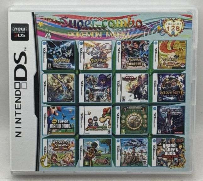 (MC) Nintendo 3DS Super Combo Pokémon Mario 208 n 1 Super Combo Pokémon ...