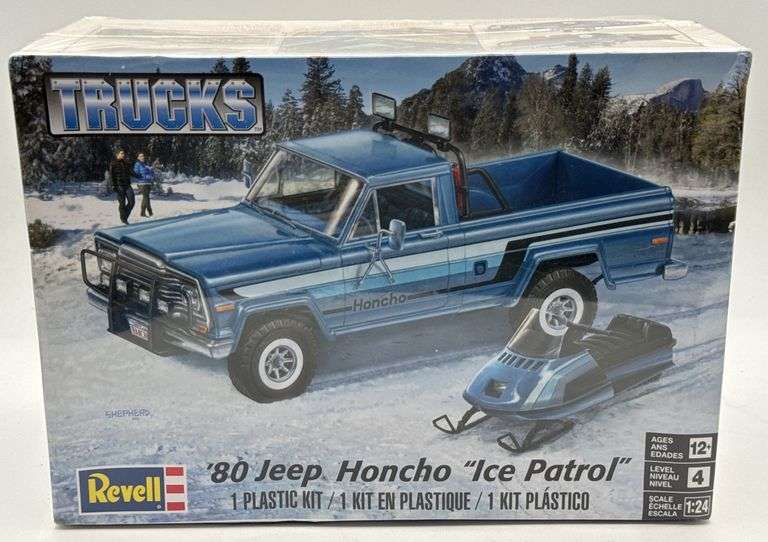 Revell 1:24 1980 Jeep Honcho Ice Patrol Model Kit In Cellophane Sealed ...
