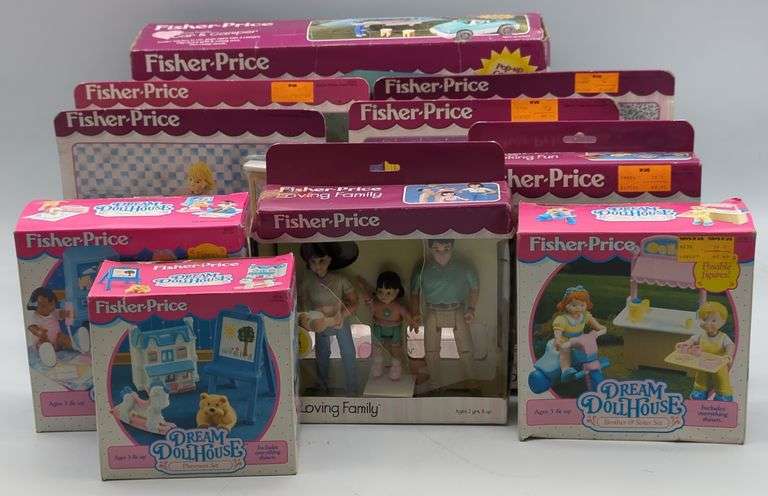 (KL) Fisher Price Loving Family. 4 Piece Movable Family Figures, 6 inch ...
