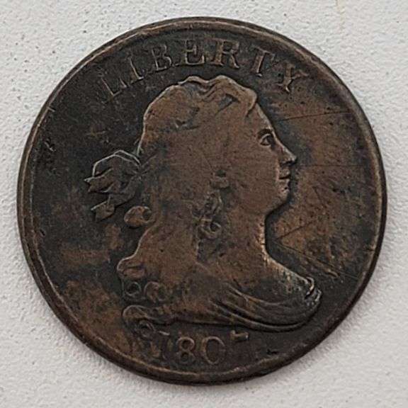 U.S. 1807 Draped Bust Half Cent - Kraft Auction Service, LLC