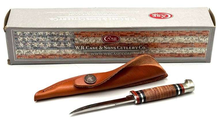 2014 Case XX Mini FINN Hunter Knife with Sheath HTM3 FINN 00379 - Kraft ...