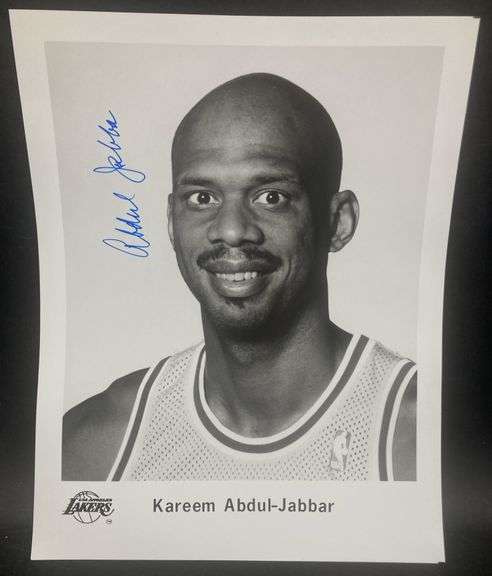 (G) Kareem Abdul Jabbar photo - Kraft Auction Service, LLC