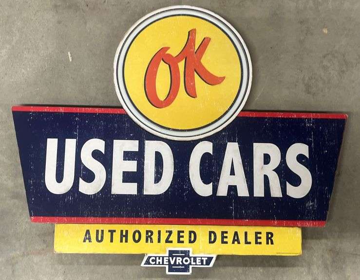 (CJD) OK Used Car Dealer Sign - Kraft Auction Service, LLC