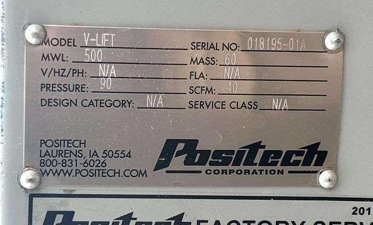 Positech Lift Assist - Kraft Auction Service, LLC