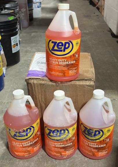 Zep Concentrated Heavy-Duty Citrus Degreaser & Cleaner - Kraft Auction ...
