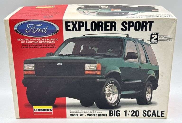 Lindberg 1:20 Ford Explorer Model Kit In Box - Kraft Auction Service, LLC