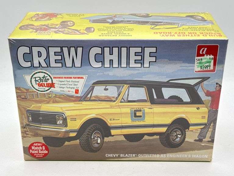 AMT 1:25 Crew Chief Chevy Blazer Model Kit In Sealed Box - Kraft ...