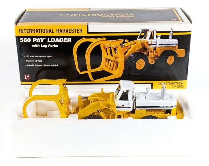 1/25 1st Gear International Harvester 560 Pay Loader w/ Log Forks ...