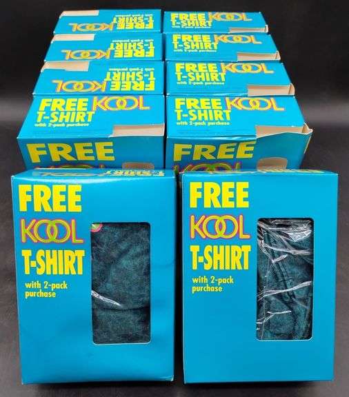 (I) Vintage Kool Promotional T-Shirts. 10 total. - Kraft Auction ...
