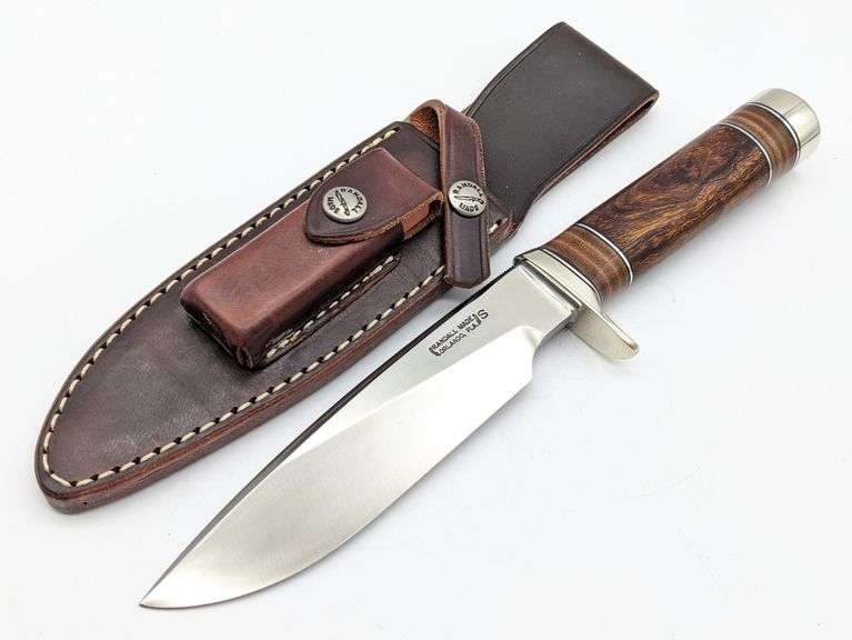 Randall Model 25 Stainless Steel Trapper Knife w/ Sheath - Kraft ...