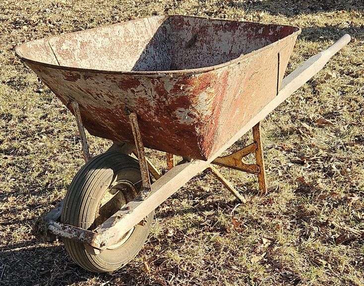 Steel Wheel Barrel. - Kraft Auction Service, LLC