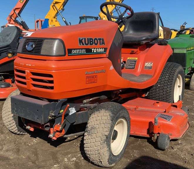Kubota TG1860 54” Diesel Riding Lawn Mower - Kraft Auction Service, LLC