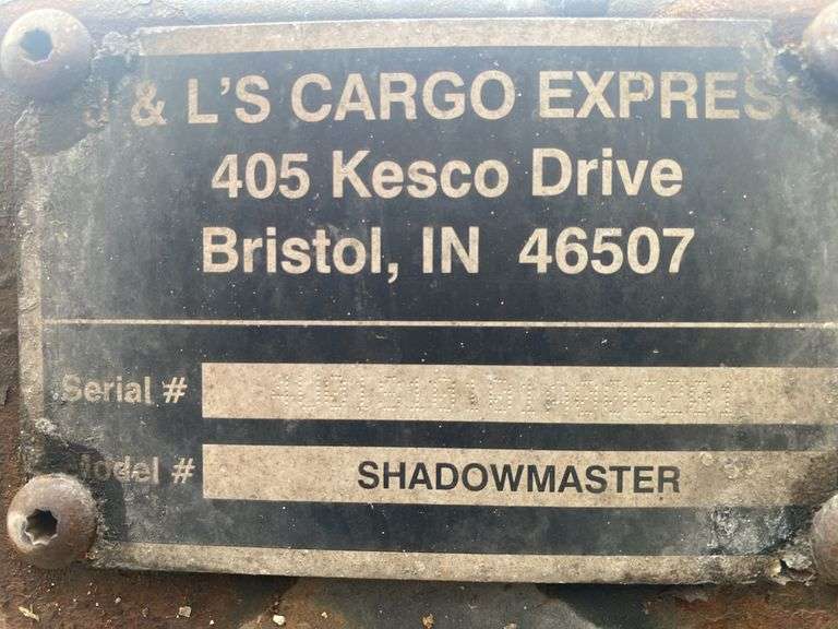 2001 Shadow Master 10’ Enclosed Trailer - Kraft Auction Service, LLC