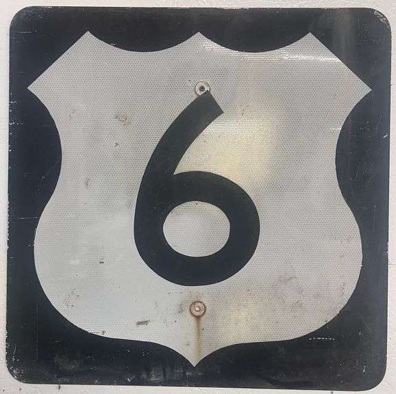 (D) U.S. Route 6 Interstate Marker Sign - Kraft Auction Service, LLC