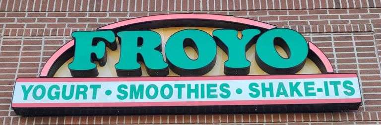 Froyo Outdoor Lighted Sign - Kraft Auction Service, LLC