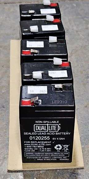 Dual-Lite Non-Spillable Sealed Lead-Acid Battery. - Kraft Auction ...